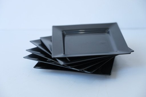 Plastic square side plates 6pk - Homely's Factory Outlet and Wholesaler